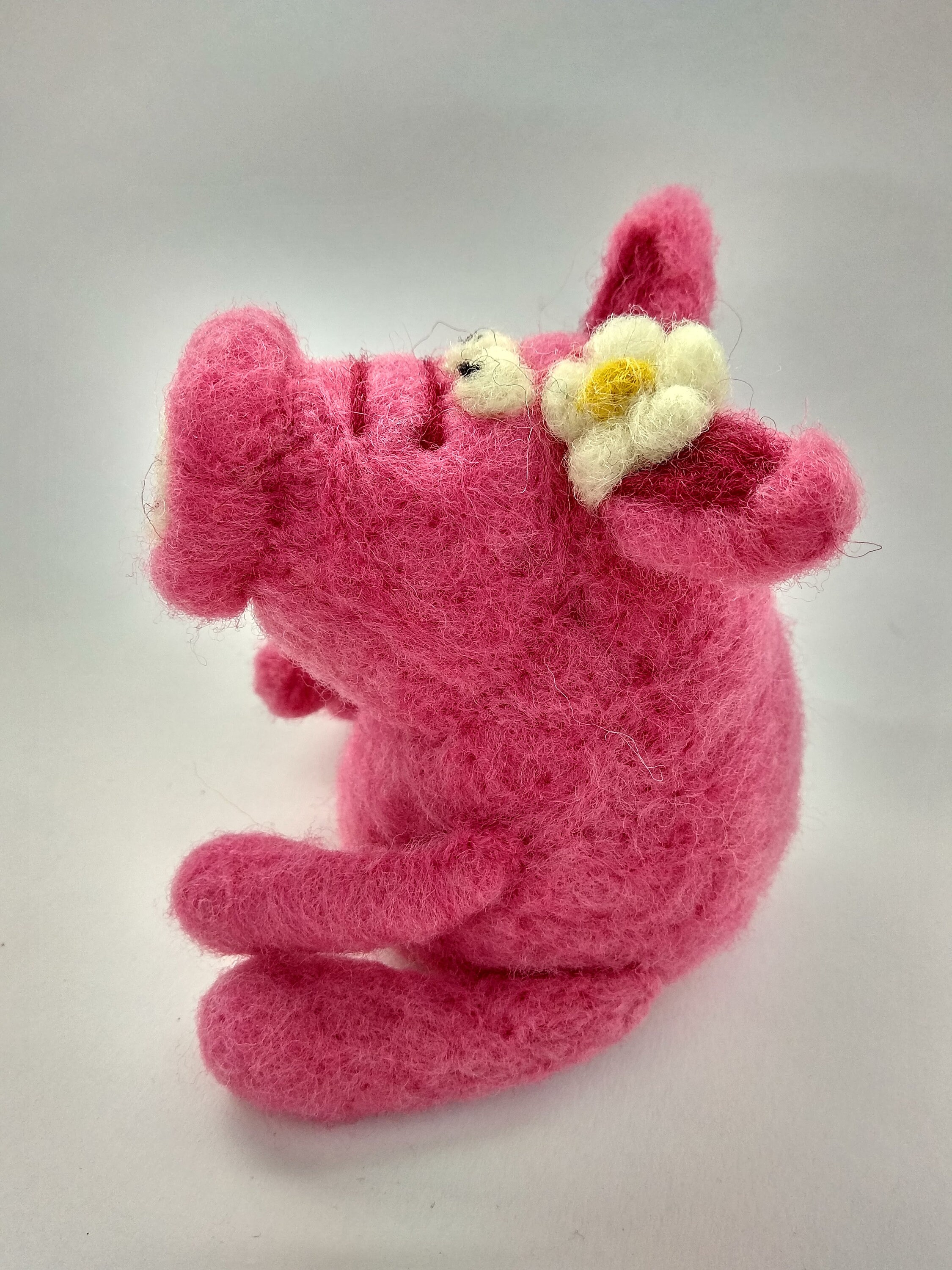 Felt Pink Pig, Felt Farm Animal, Felt Pig Toy, Felt Pink Toy, Felt Pig ...