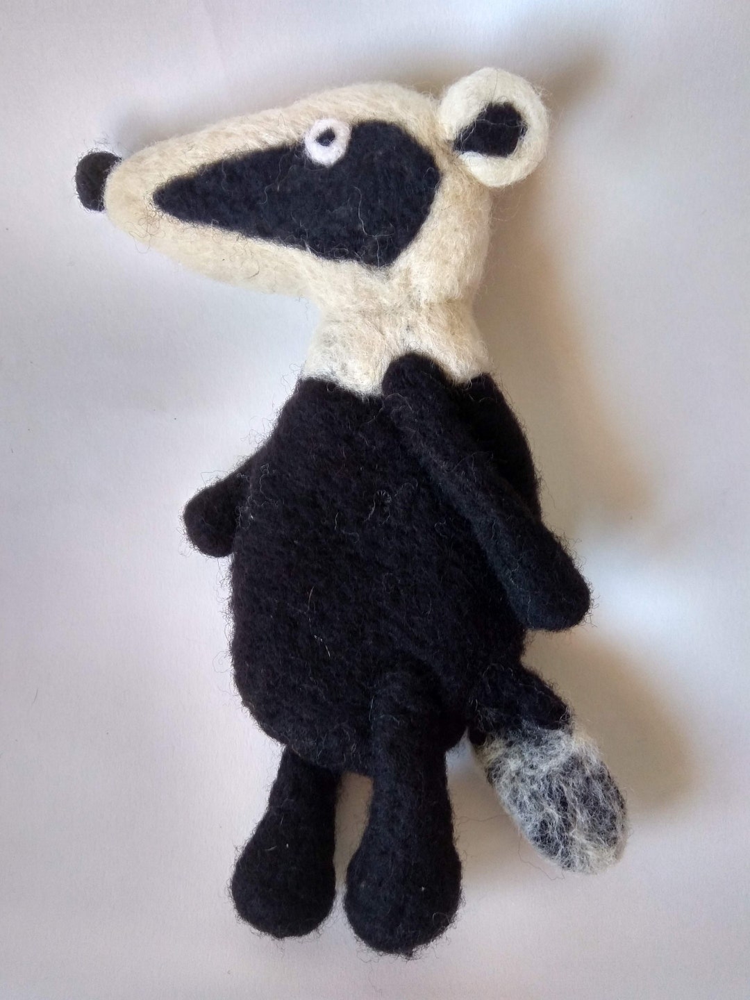 Needle Felted Badger, Felt Woodland Animal, Felt Badger, Felt Badger ...