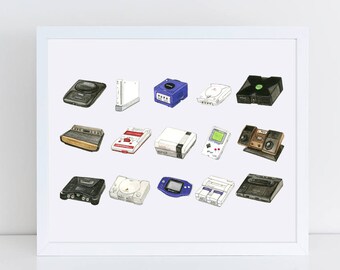 Gaming Console Art - Etsy
