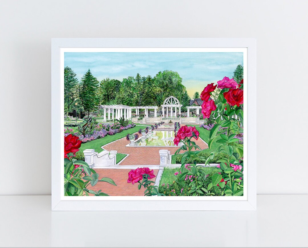 Lakeside Rose Garden Fort Wayne Print - Rose Garden Fort Wayne ...
