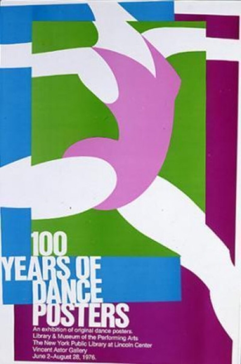 100 Years of Dance Posters. Original Poster. 1976 - Etsy