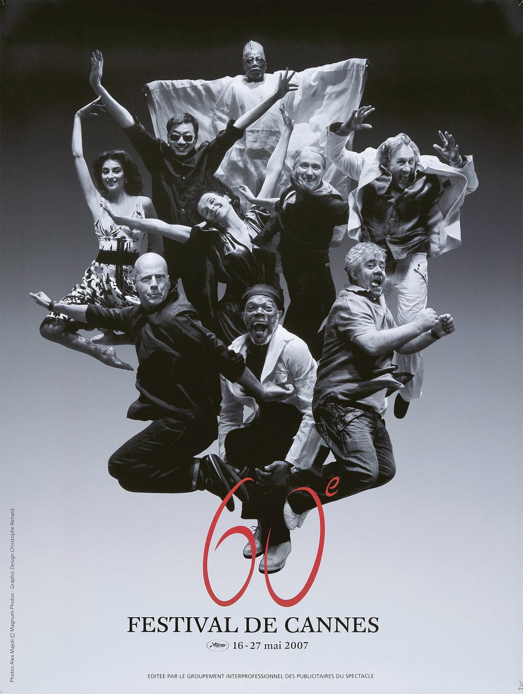 Original Vintage Poster Cannes Film Festival 2007 Bruce Willis Samuel ...