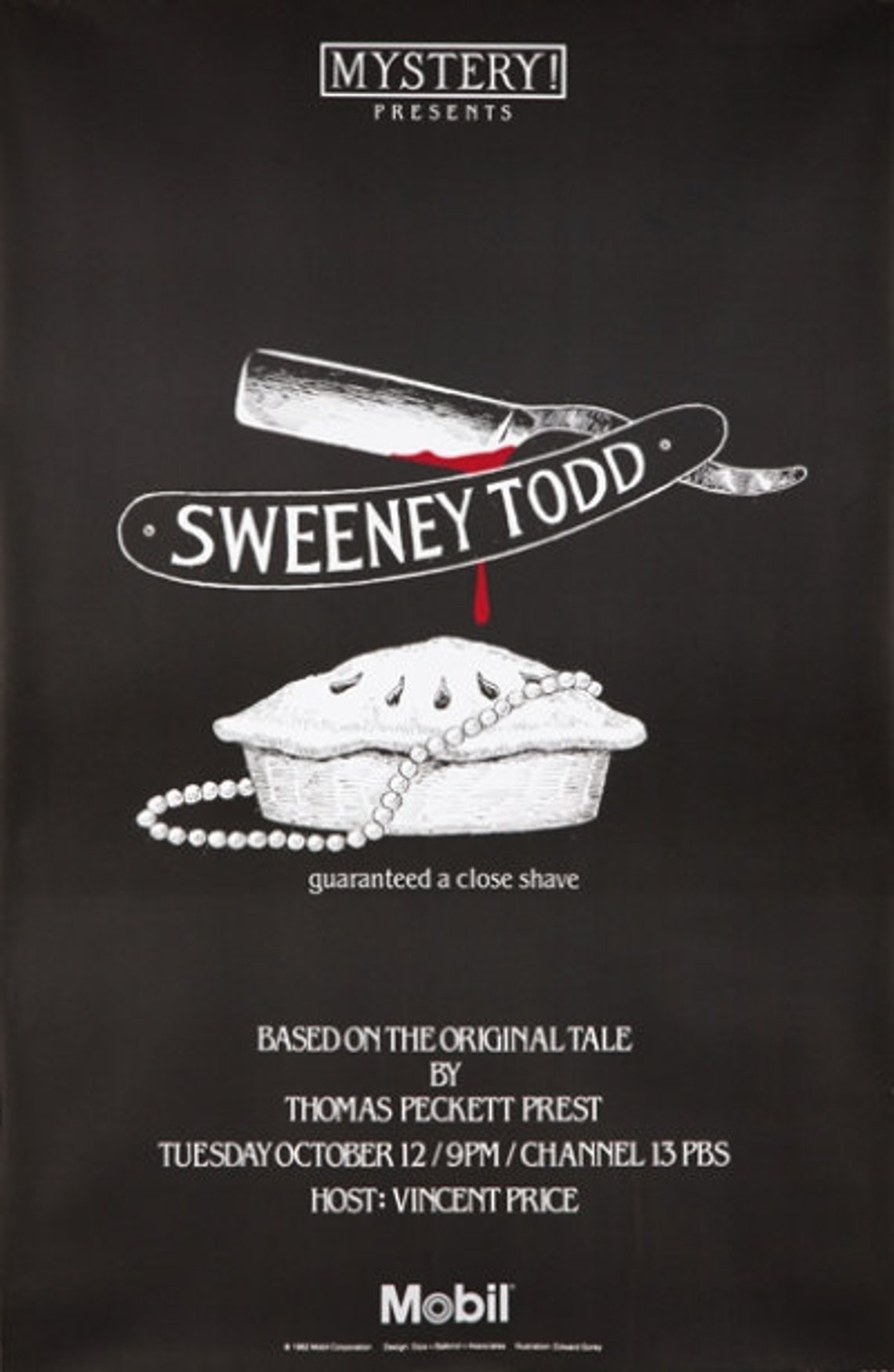 Sweeney Todd. Original Poster. 1982 - Etsy