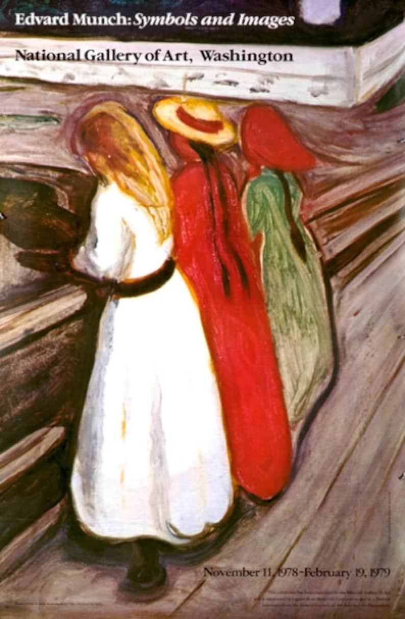 Edvard Munch: Symbols and Images. Original Poster. 1978 - Etsy