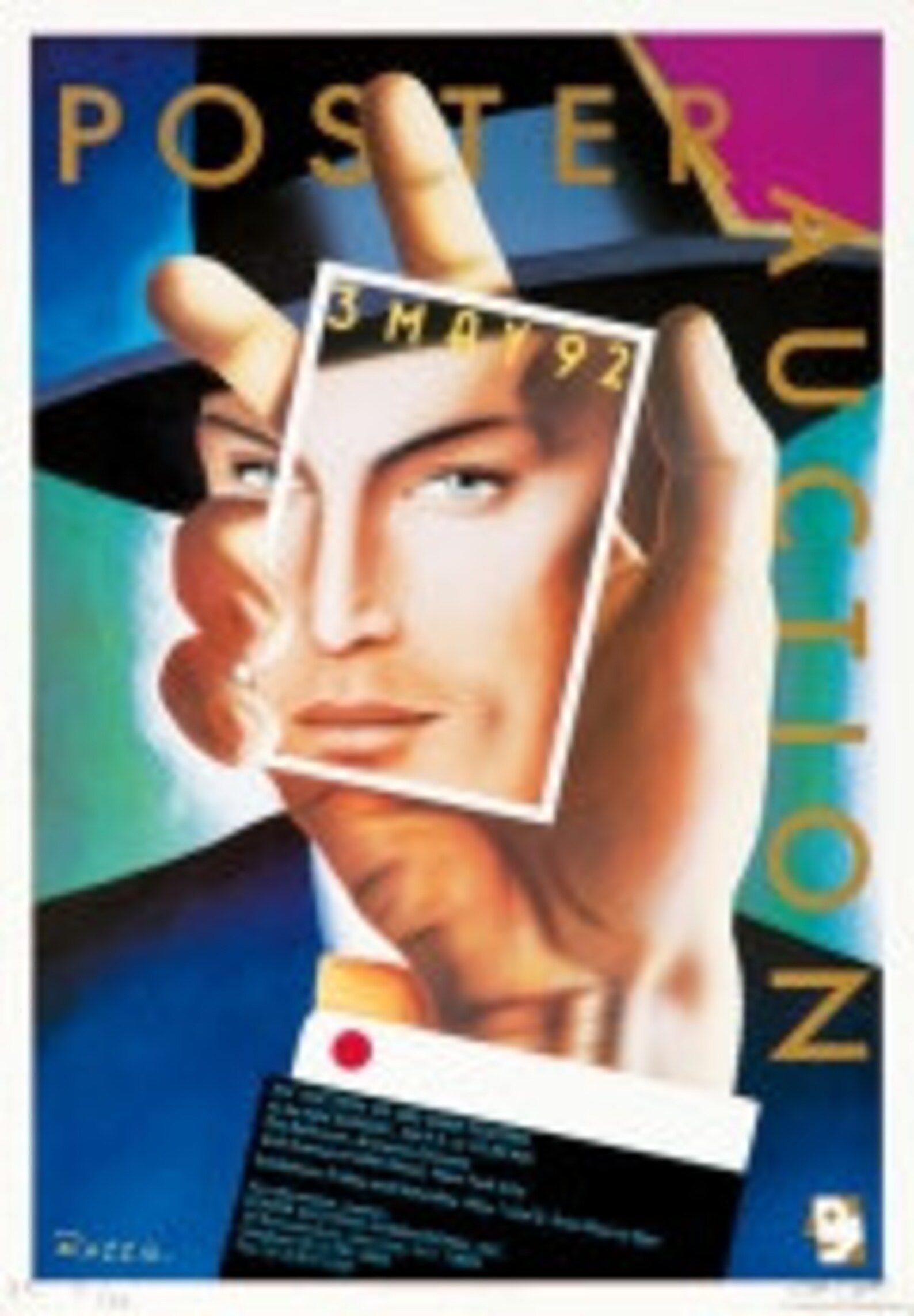 Poster Auction XIV. Razzia. Original Poster. 1992 - Etsy
