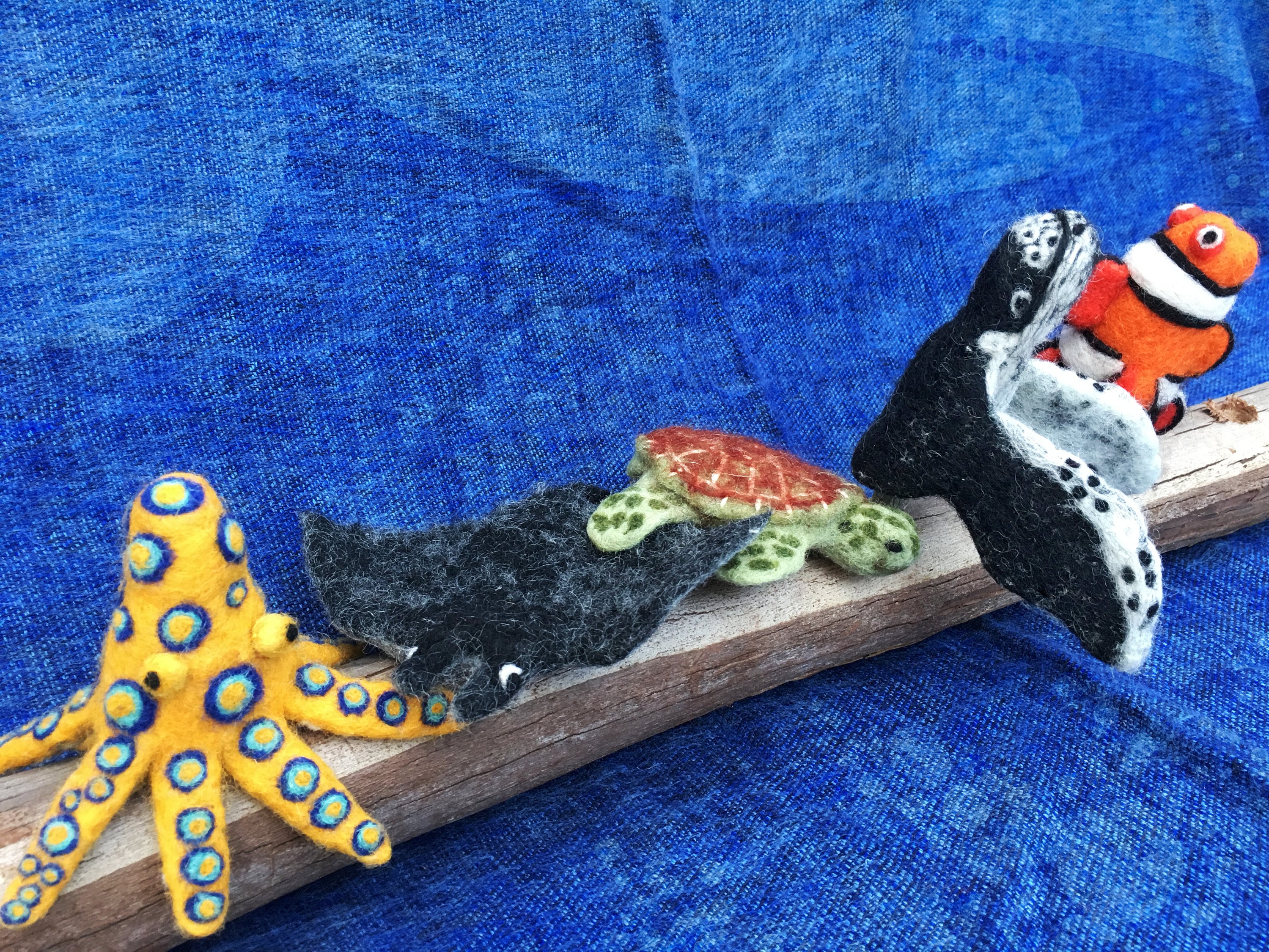 Australian Ocean Finger Puppets Set of 5 Wool Felt | Etsy