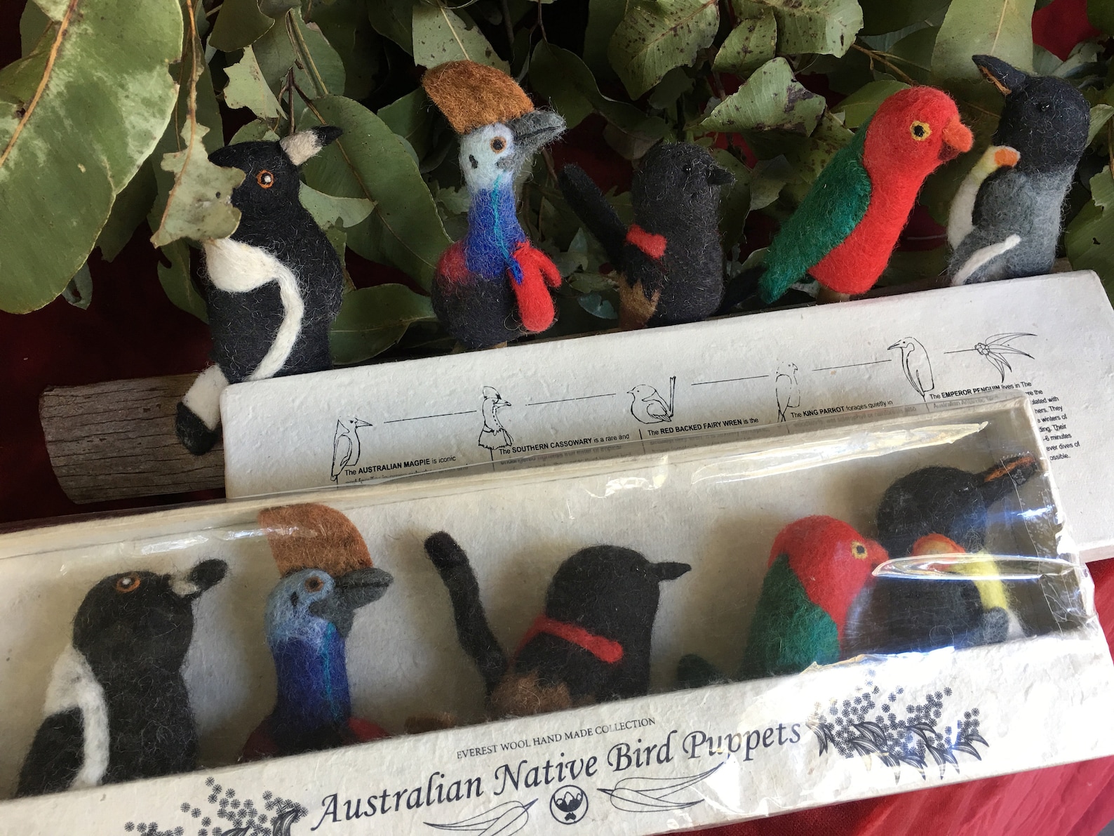 Australian Birds. Wool Felt Finger Puppet Set - Etsy Australia