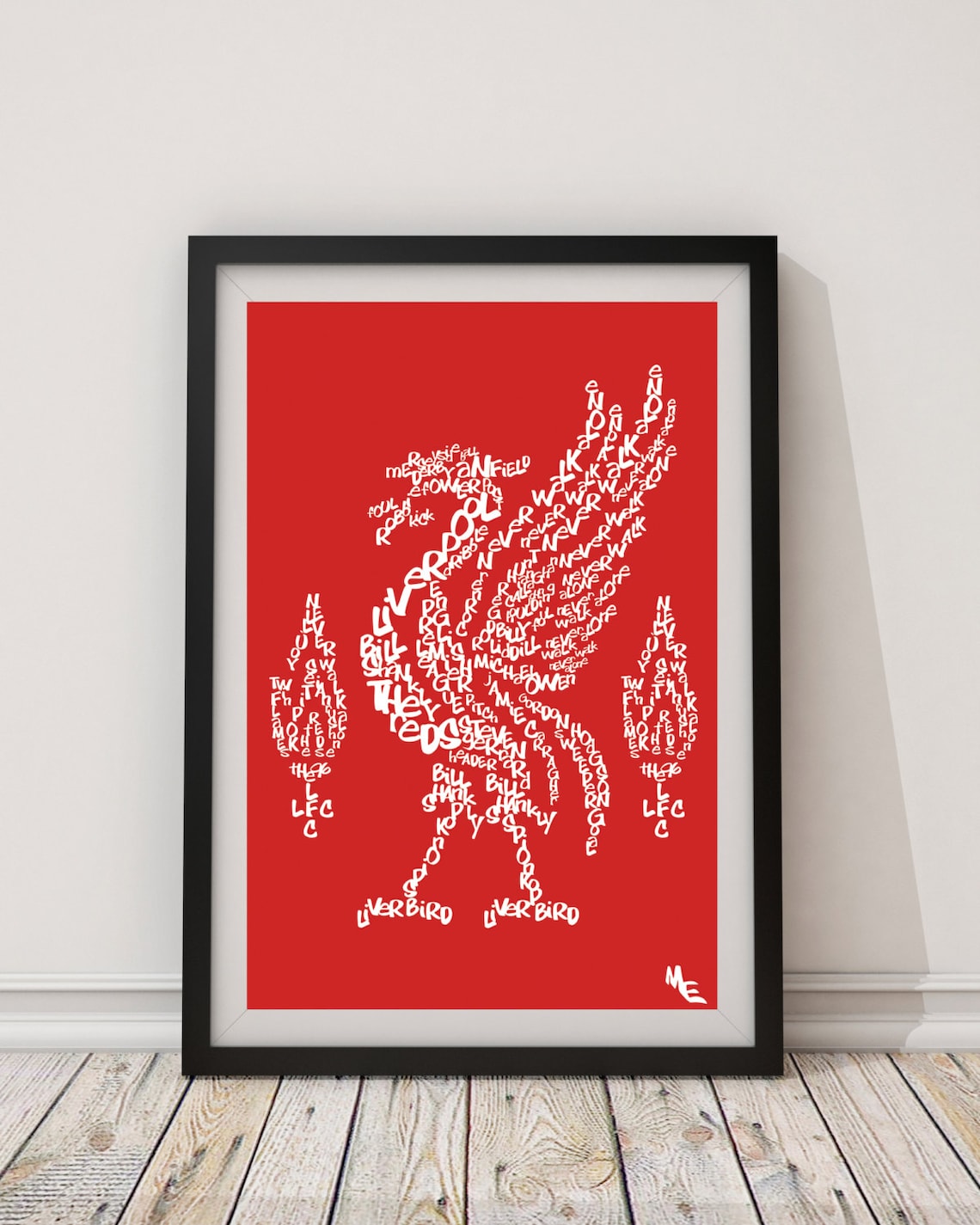 Liverpool FC Typography, Custom Wall Poster, Digital Wall Print - Etsy
