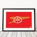 Arsenal FC Typography, Custom Wall Poster, Digital Wall Print - Etsy