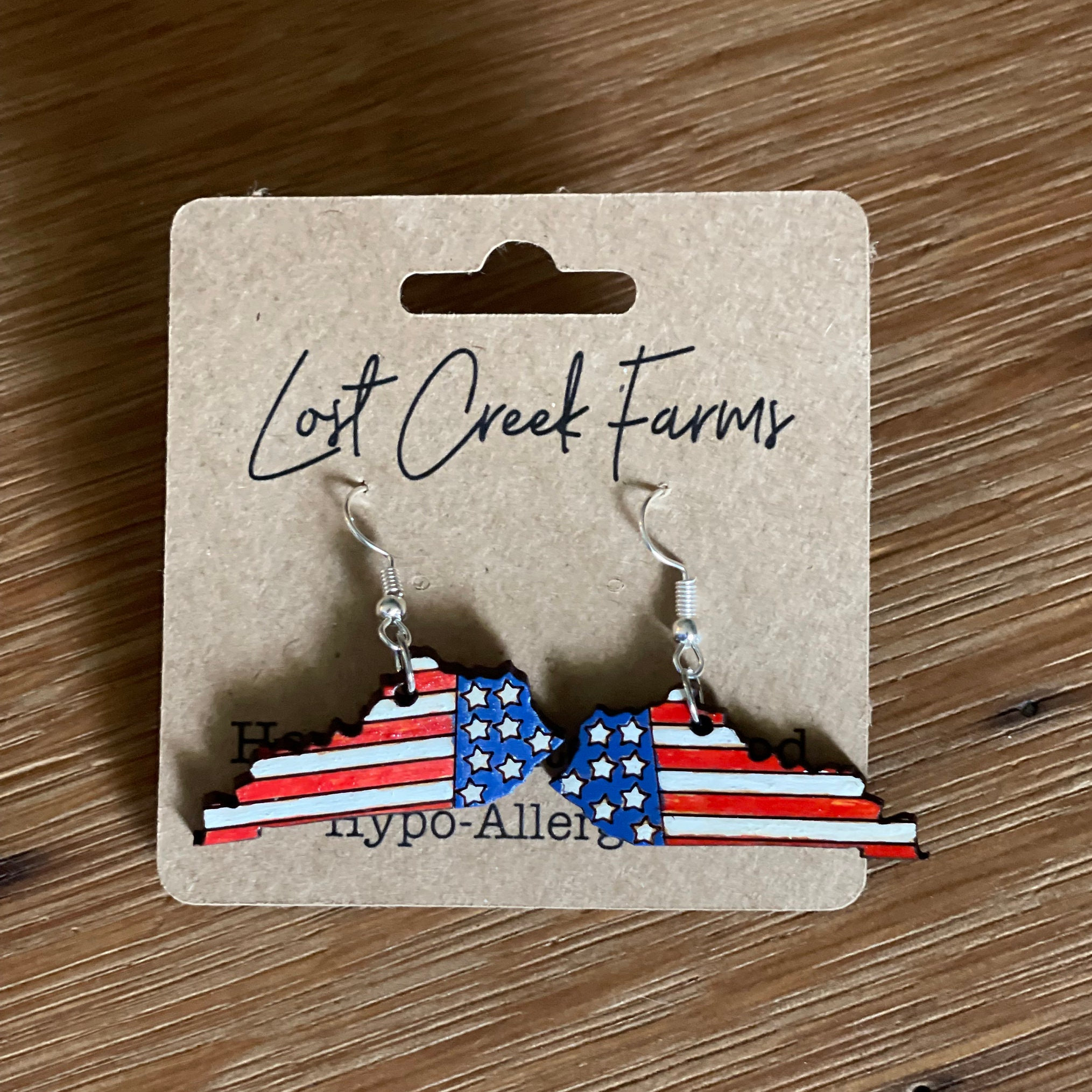 Laser Ready Kentucky American Flag Earring SVG DIGITAL FILE - Etsy