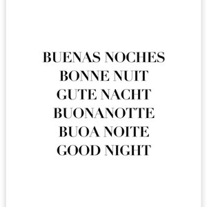 Good Morning and Good Night Printable Art SET - Etsy