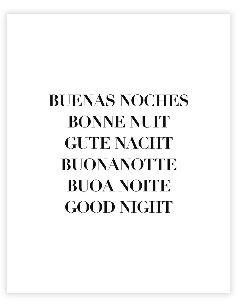 Good Morning and Good Night Printable Art SET - Etsy