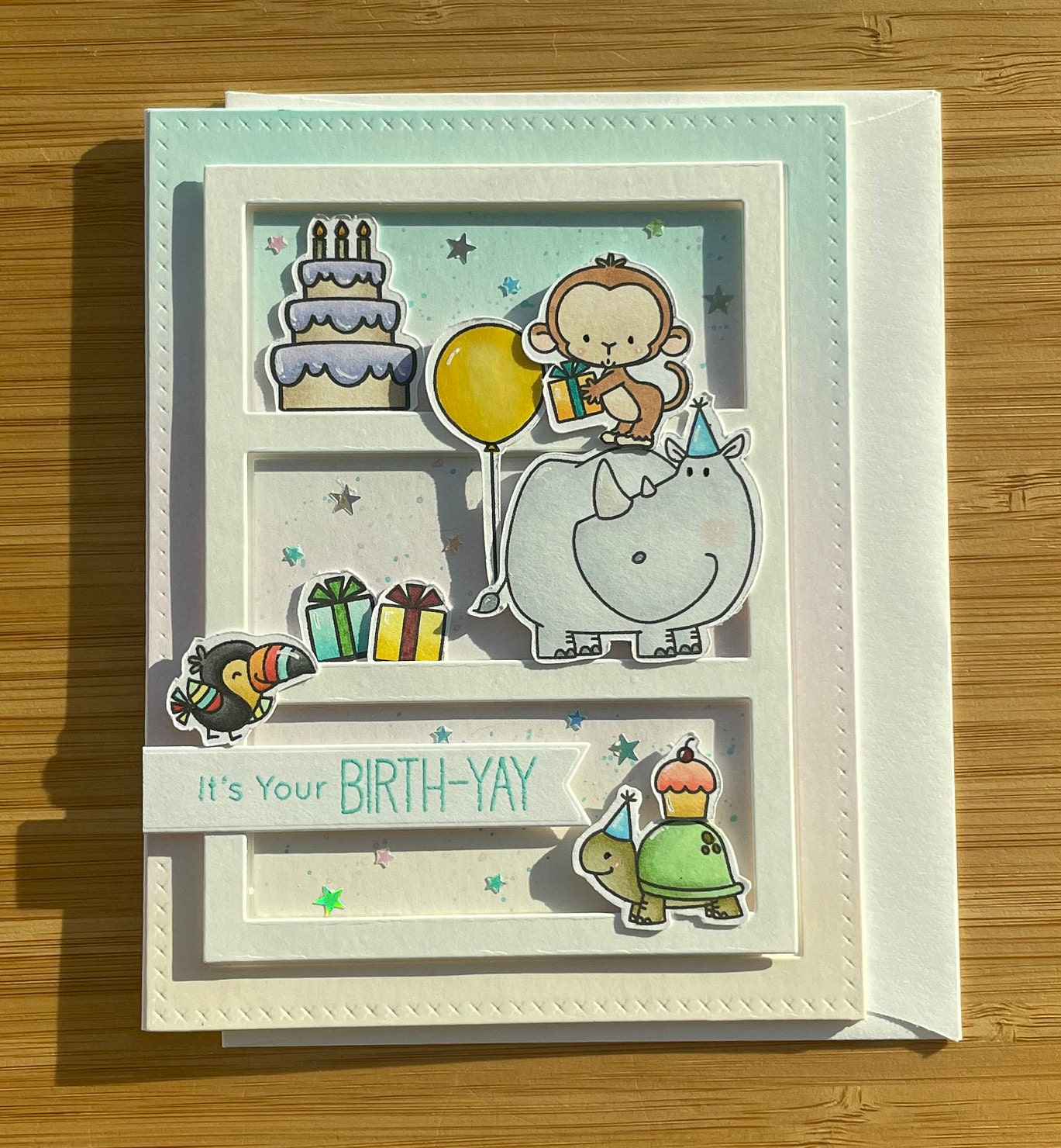 Animal Birth-yay Card - Etsy