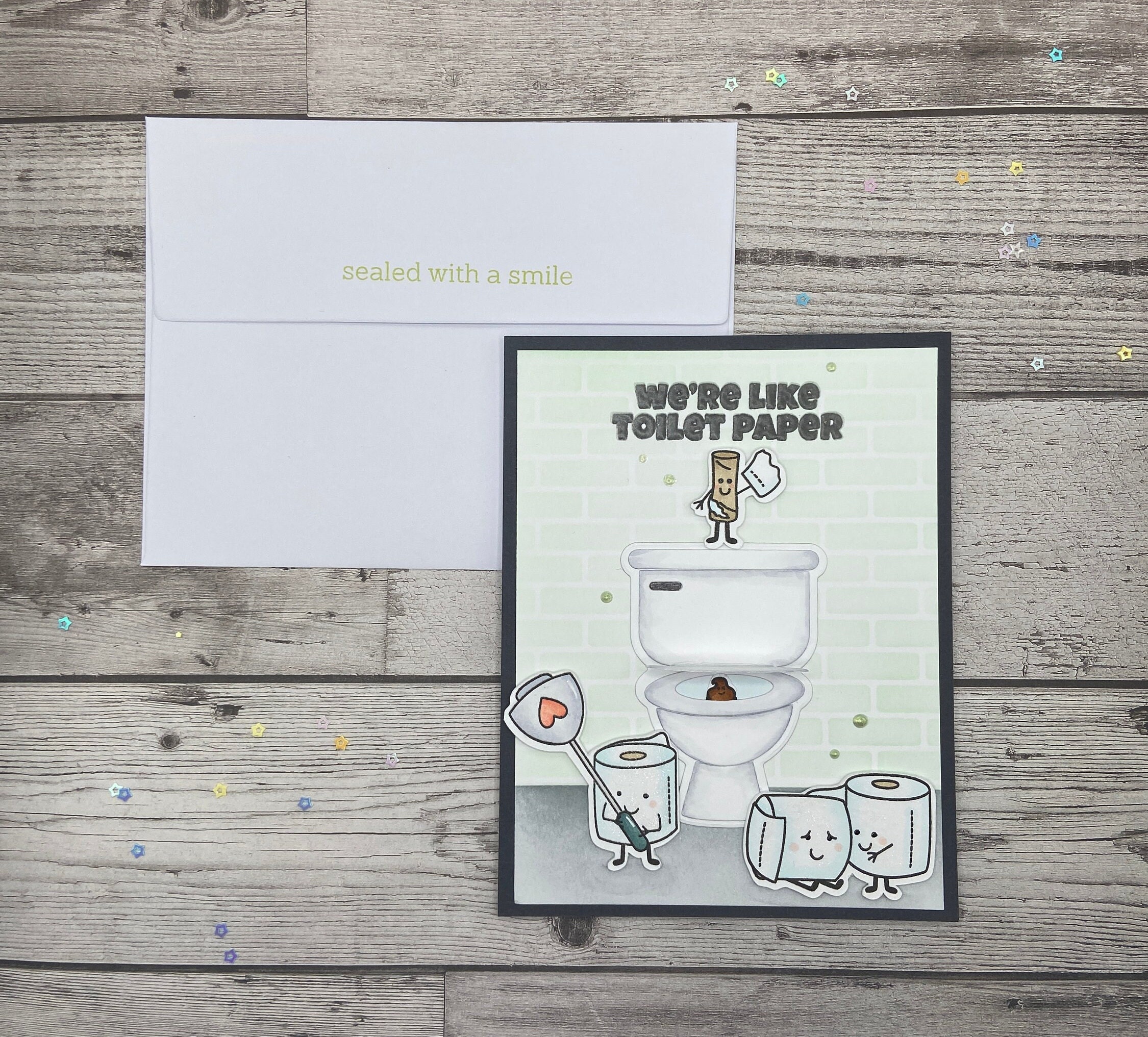 We're Like Toilet Paper Birthday Card - Etsy