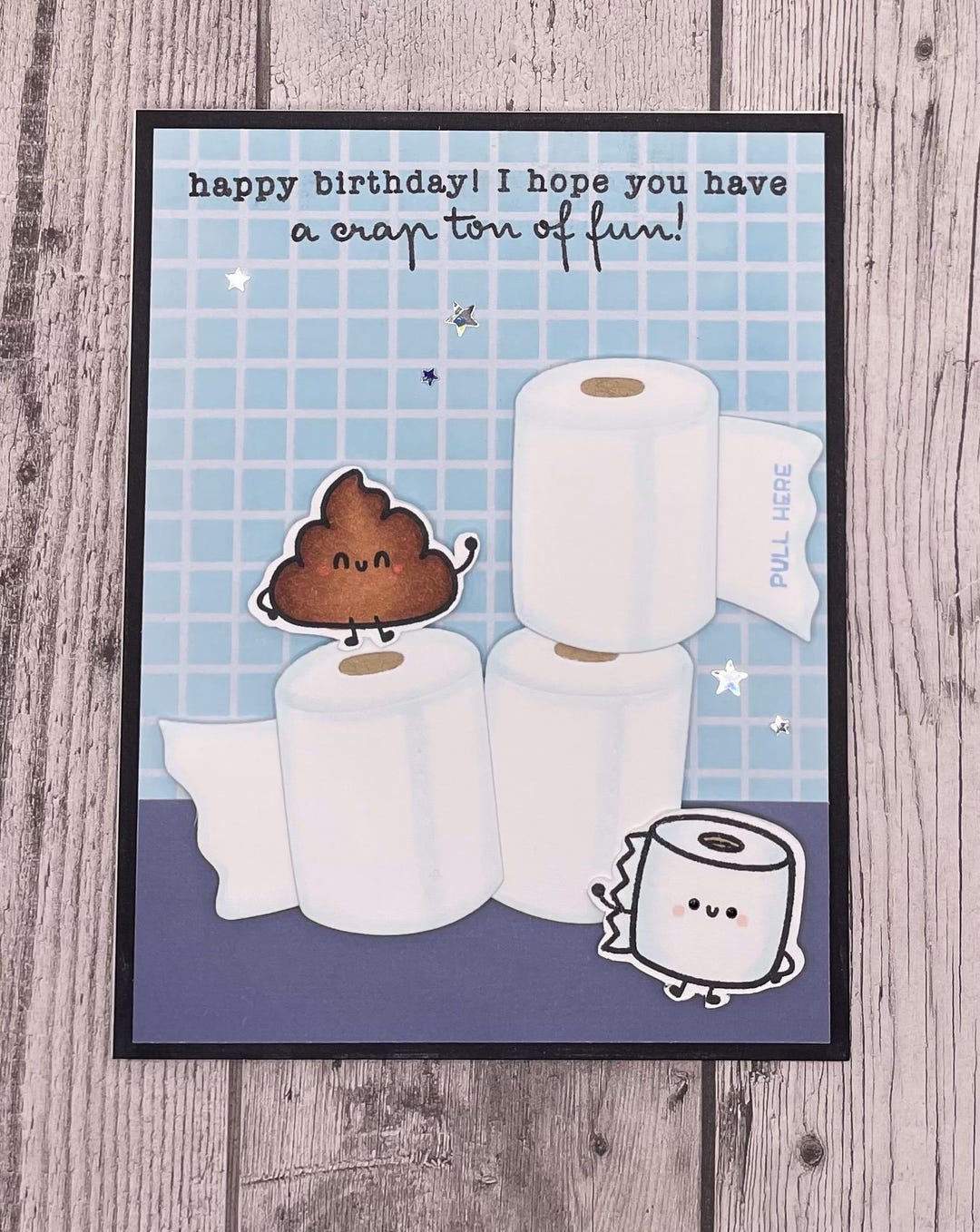 Happy Birthday Interactive Toilet Paper Card, Toilet, Poop, Humor ...