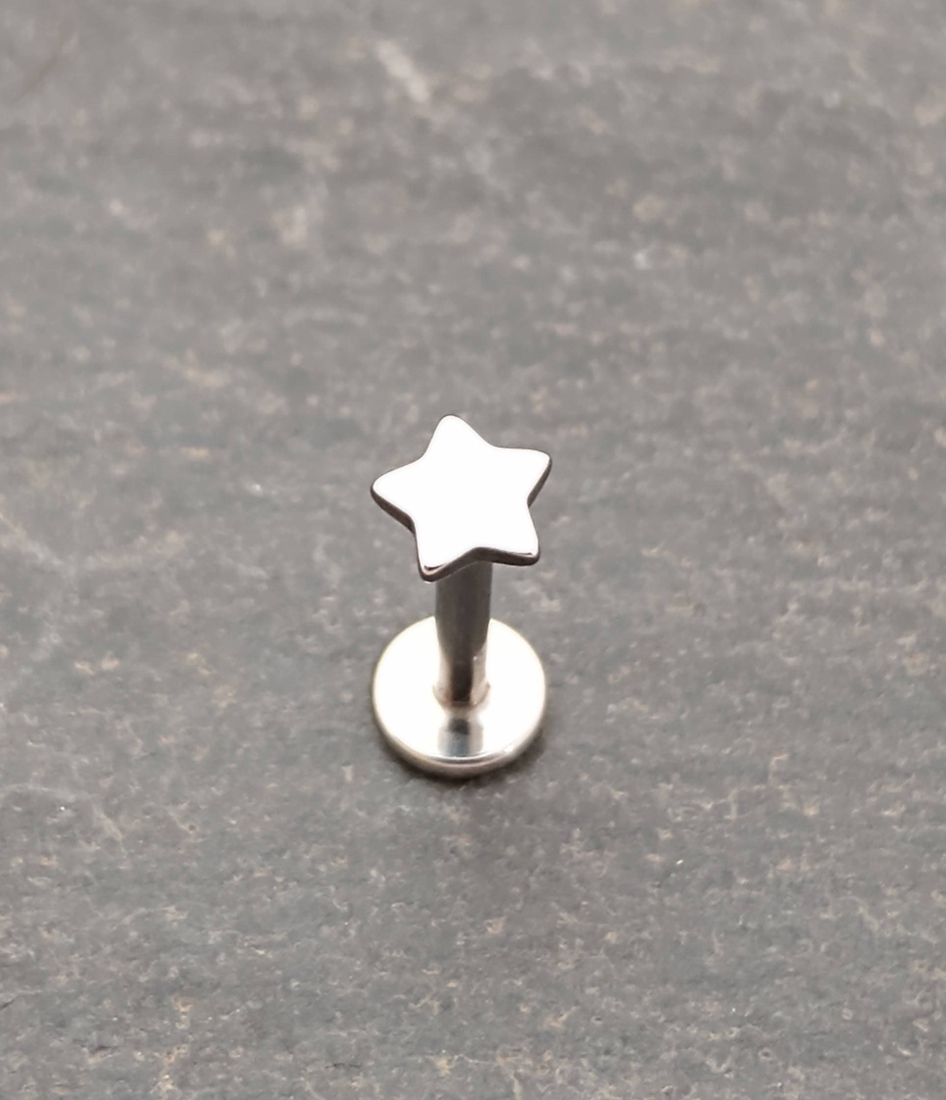 Tiny Star Labret Stud Titanium 16 Gauge Helix Earring | Etsy