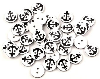 Anchor Buttons | Etsy