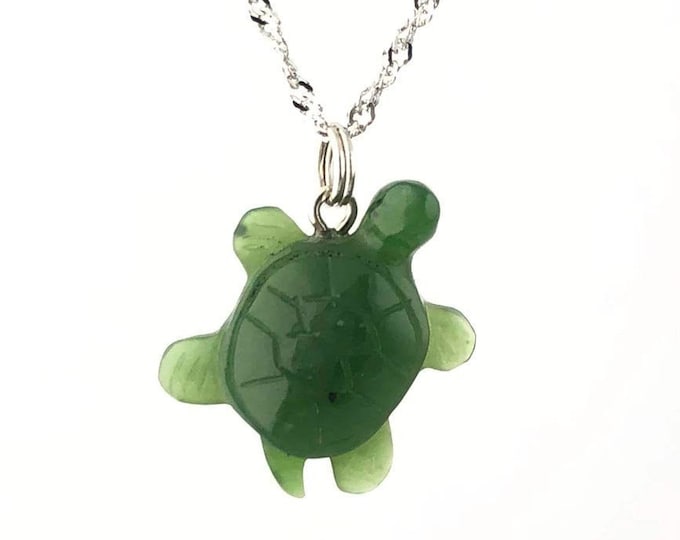 Jade Turtle Pendant, Canadian Jade 20mm - Etsy