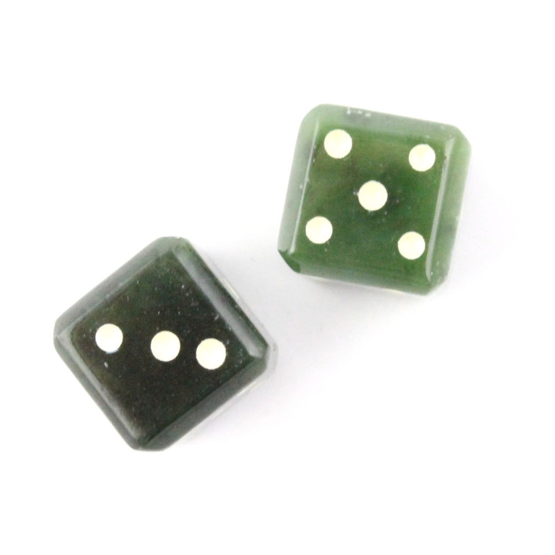 Canadian Nephrite Jade Dice Set of 2 - Etsy