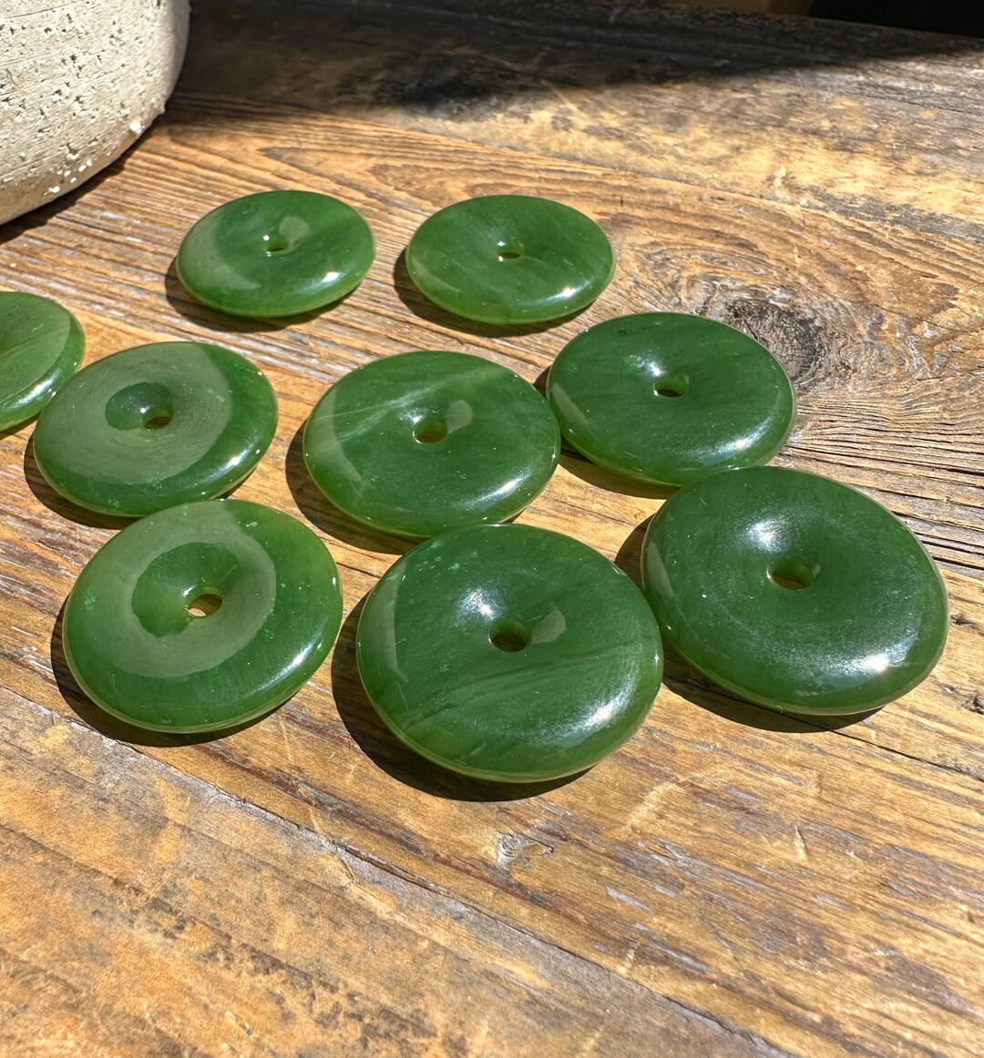 A+ Grade Natural Canadian Jade PI 30mm (sold Individually) - Etsy