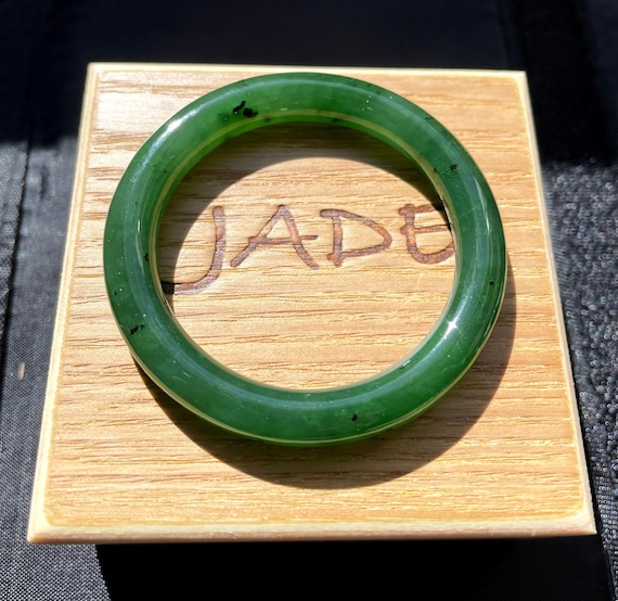 Jade Baby Bangle Canadian Nephrite 40mm baby Gift Etsy UK