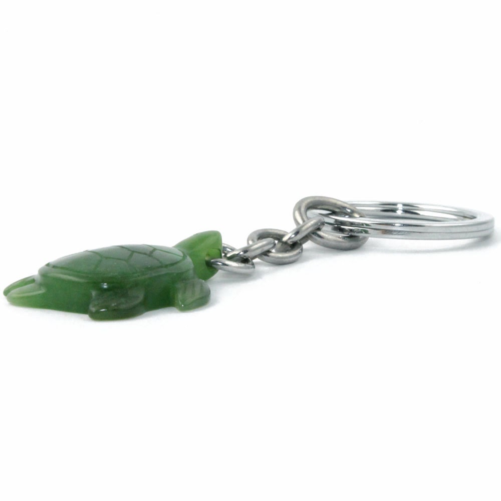 Canadian Nephrite Jade Keychain Turtle 30mm - Etsy