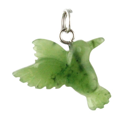 Canadian Nephrite Jade Hummingbird Pendant Jade Necklace - Etsy