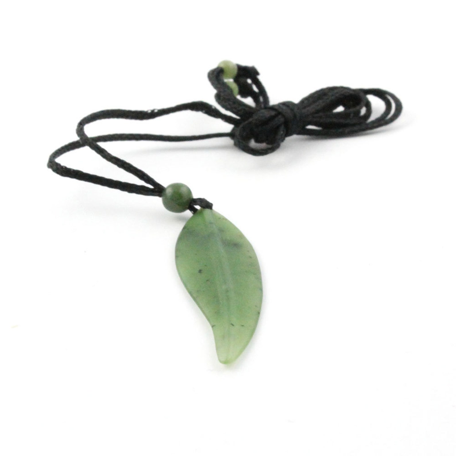 Jade Leaf Pendant, Canadian Jade - Etsy