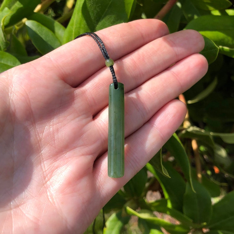 Jade Drop Pendant, 1.4" Canadian Nephrite Jade Jewelry - Etsy