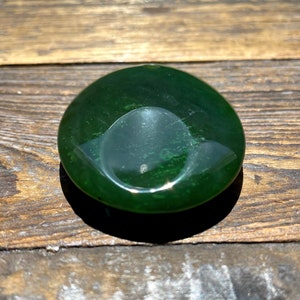 Canadian Nephrite Jade Worry Stone, 2" With Hole - Etsy