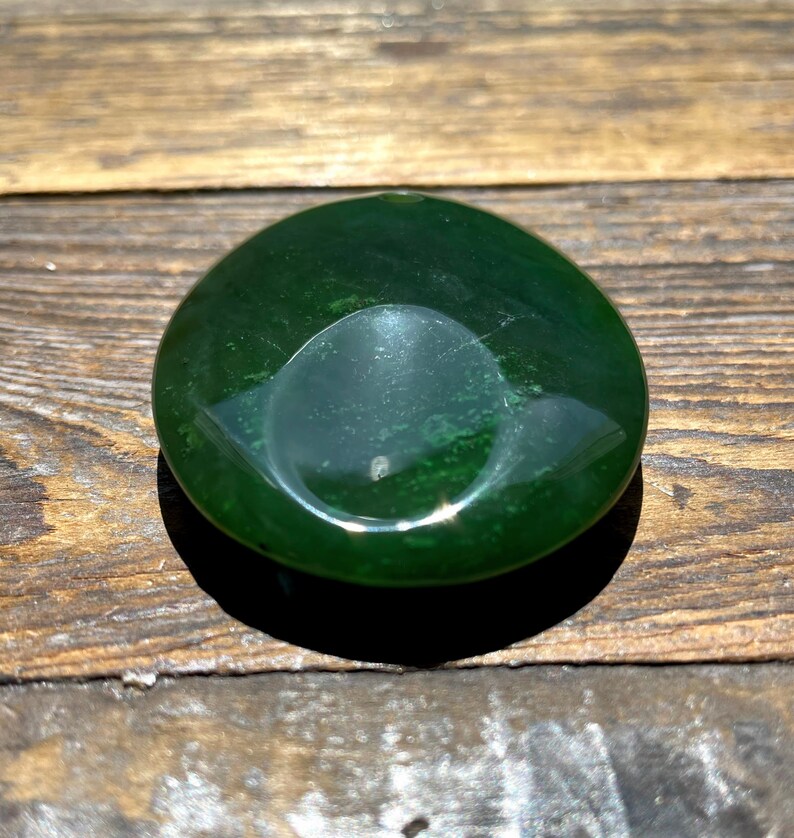 Canadian Nephrite Jade Worry Stone 2 With Hole - Etsy