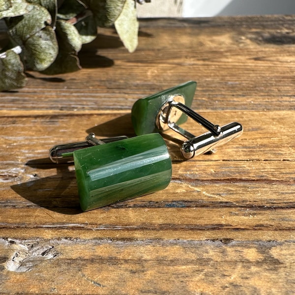 Green Cufflinks - Etsy