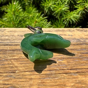 Jade Dolphin Pendant, Canadian Nephrite 30mm - Etsy