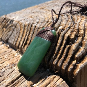 Jade Adze Pendant 2 Medium Green, Canadian Nephrite Jade With a Matte ...