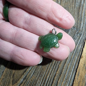 Jade Turtle Pendant, Canadian Jade 20mm - Etsy