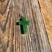 Small Jade Cross - Canadian Nephrite Jade - 21mm Gold Tone - Etsy