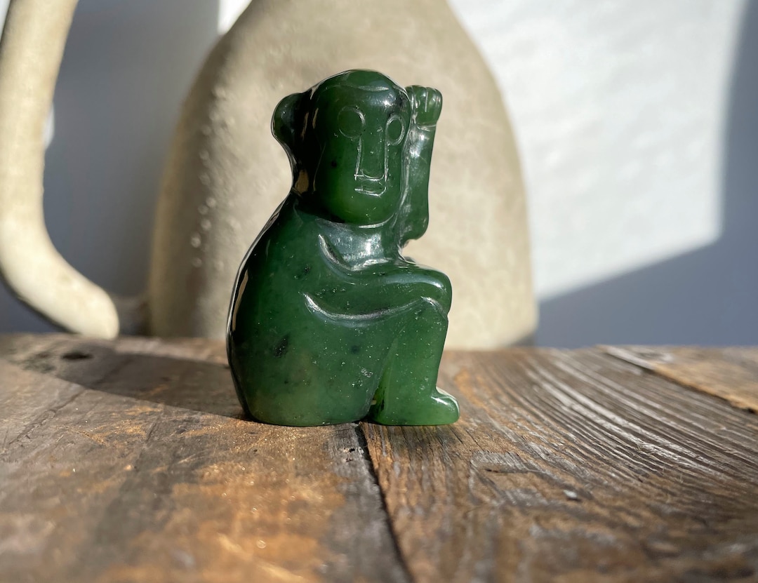 Jade Monkey " - Canadian Nephrite Jade - Etsy