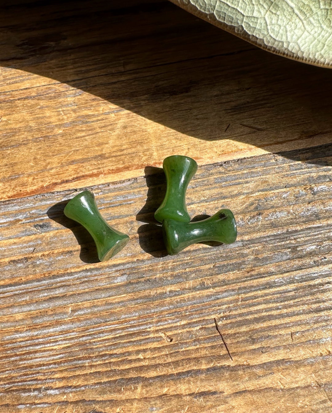 Jade Plug Earring canadian Nephrite Jade 7.5 X 13 X 4mm - Etsy