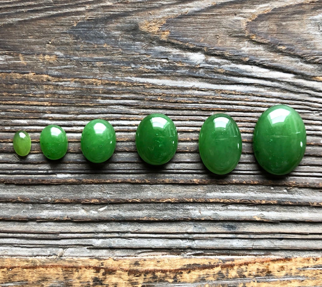 A Grade Canadian Jade Oval Cabochon (different Sizes Available) - Etsy