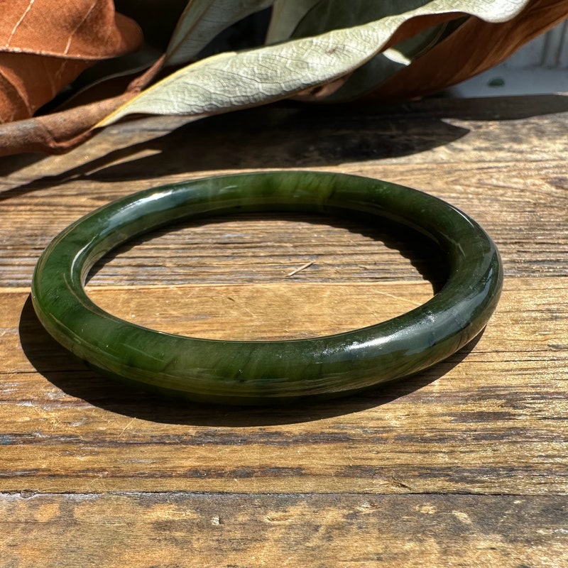 Jade Bangle - Etsy