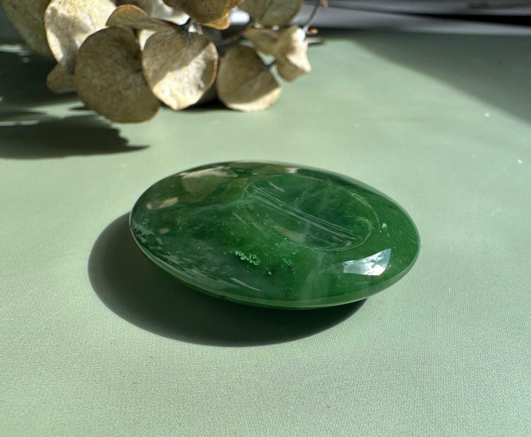 Canadian Nephrite Jade Worry Stone - 1.75" - Etsy