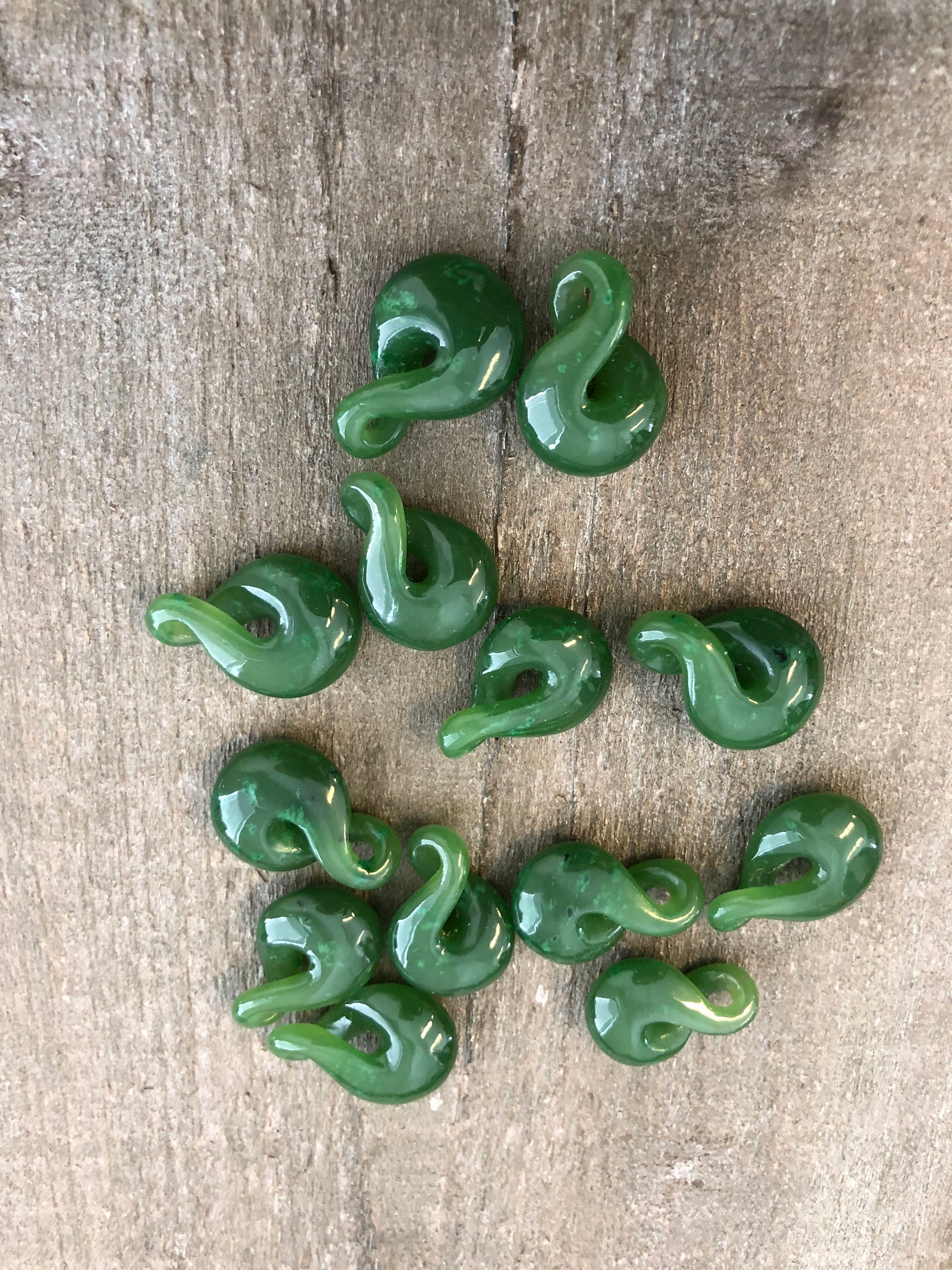Jade Infinity Twist Pendant .75 Canadian Cassiar Jade - Etsy