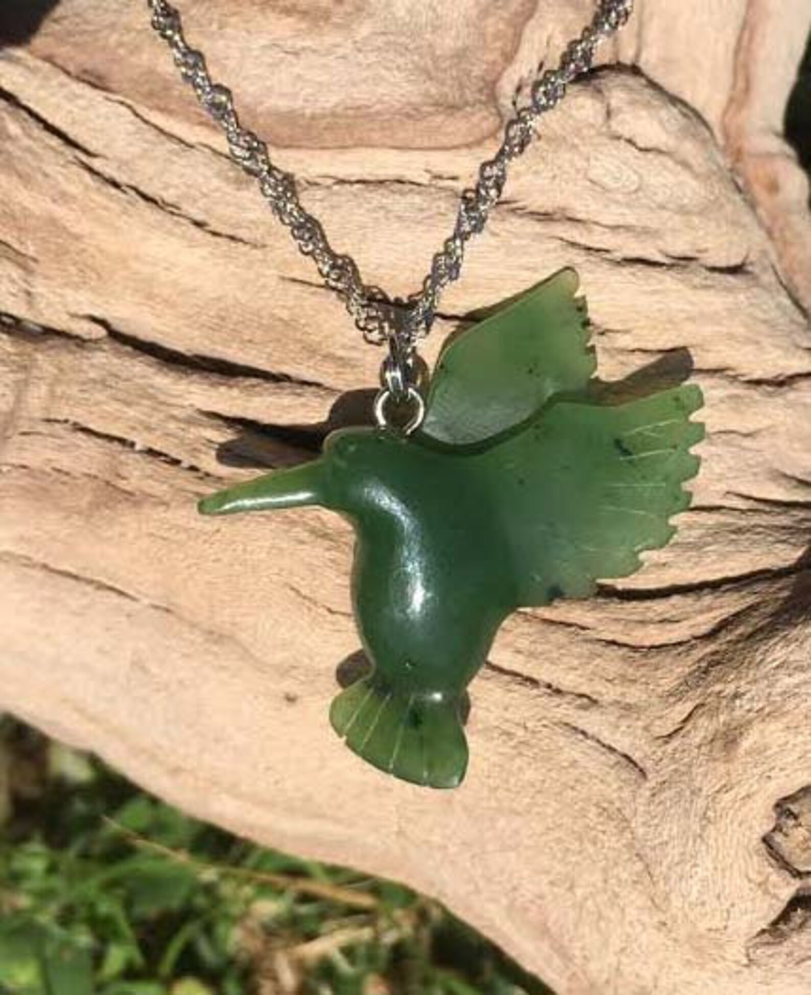 Jade Hummingbird Pendant Canadian Nephrite Jade - Etsy