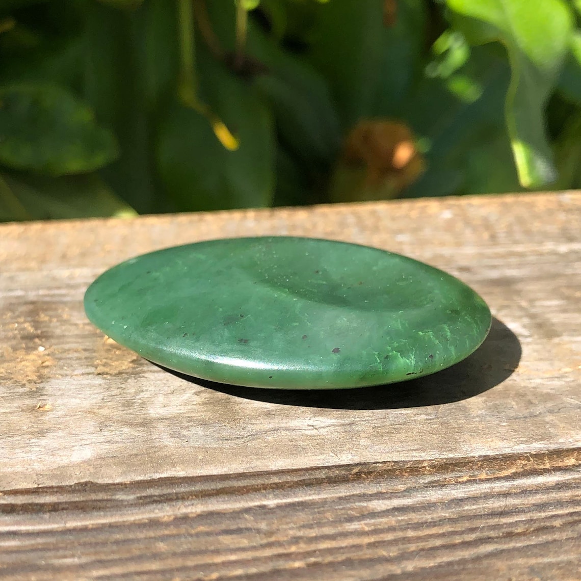 Green Jade Worry Stone. 1.75 Satin Finish | Etsy