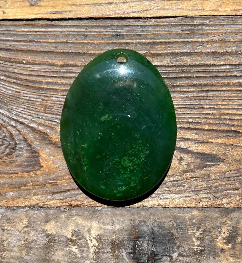 Canadian Nephrite Jade Worry Stone 2 With Hole - Etsy