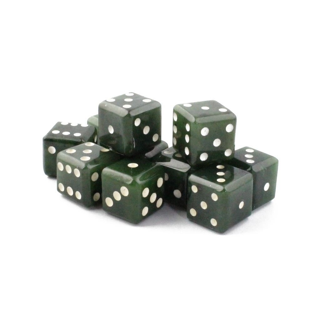 Lucky Canadian Nephrite Green Jade Die Dice Sold - Etsy