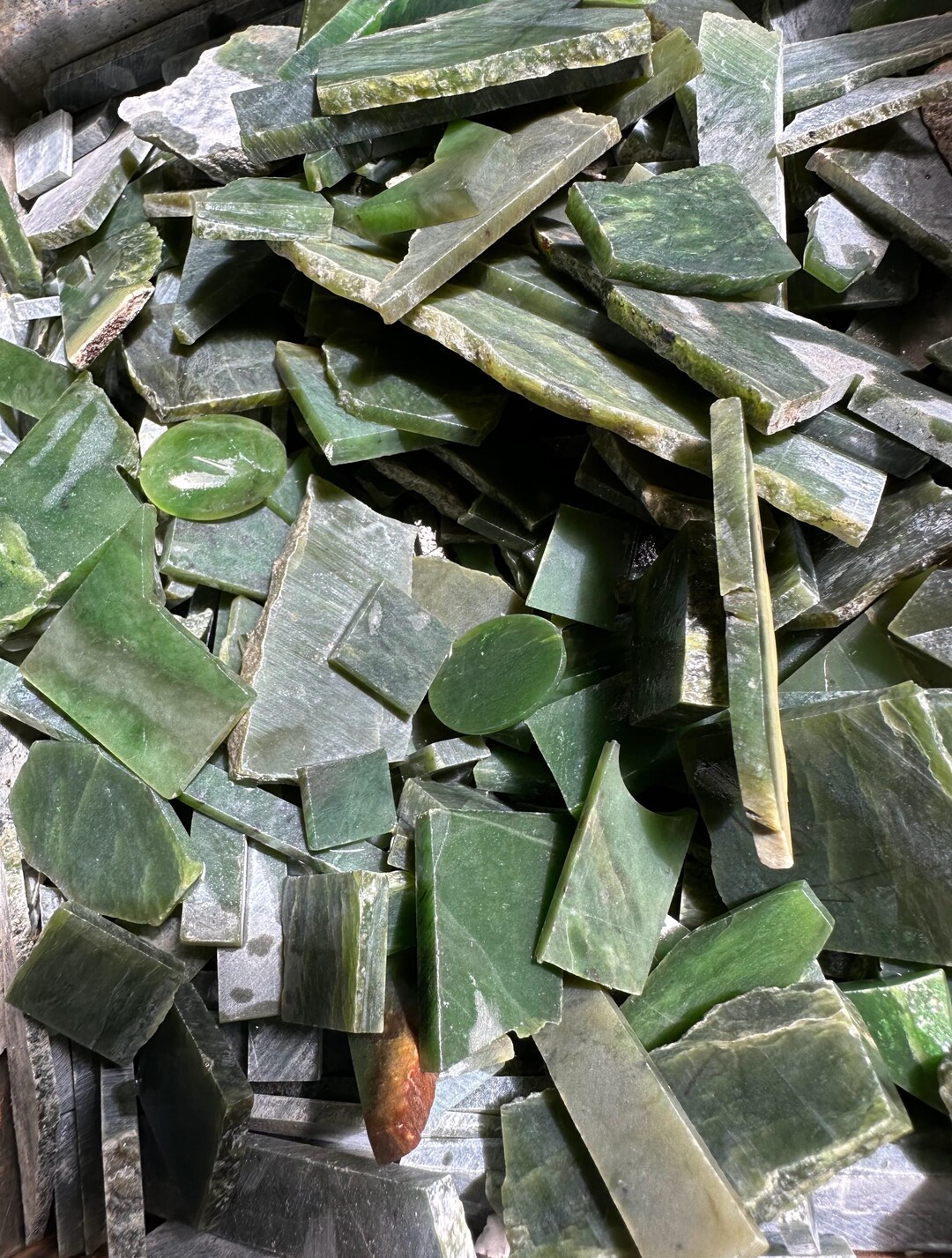 Half Pound of Canadian Nephrite Jade Small Slab Sample Pack - Etsy