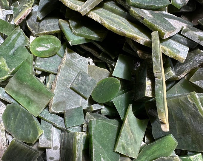 Half Pound of Canadian Nephrite Jade Small Slab Sample Pack - Etsy