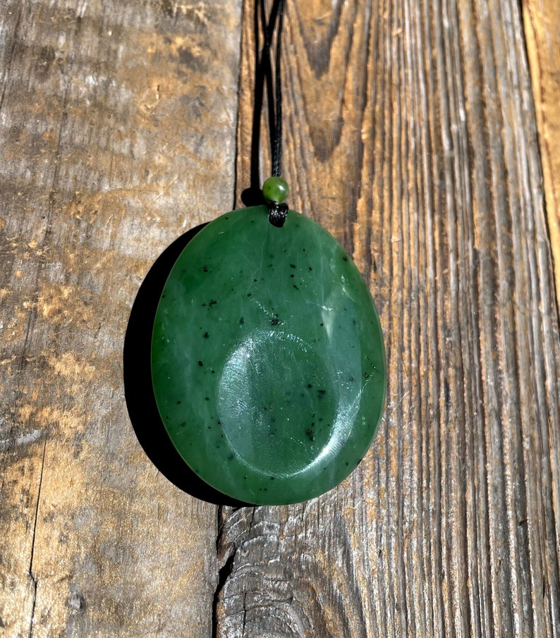 Canadian Nephrite Jade Worry Stone 2 With Hole - Etsy