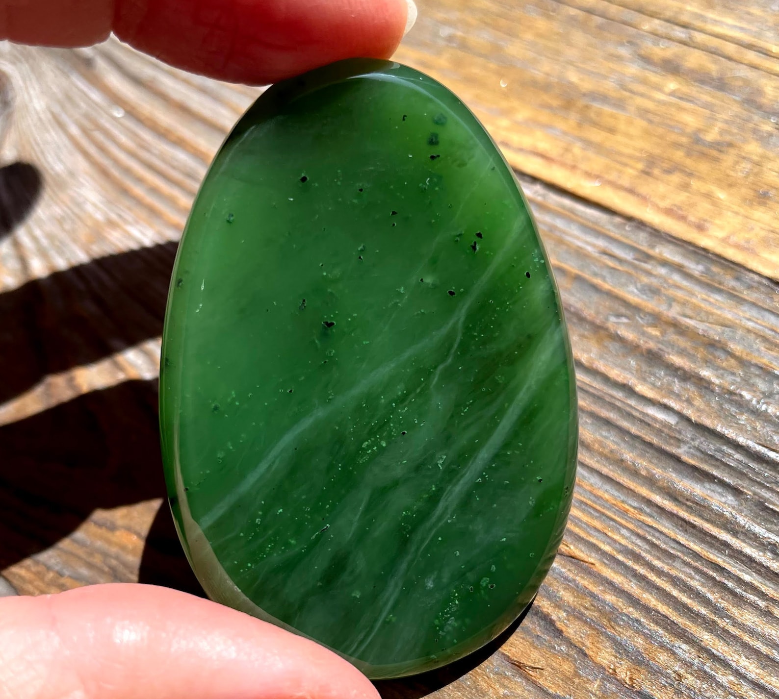 Canadian Nephrite Jade Worry Stone - Etsy